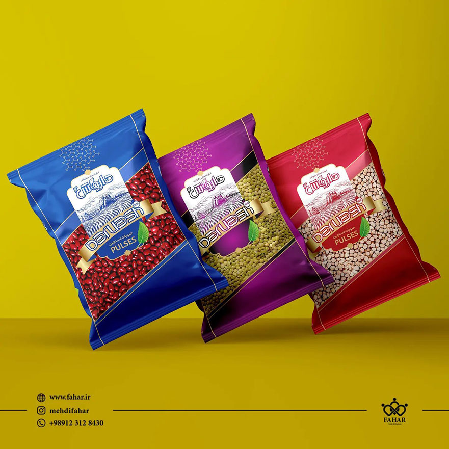 Darosh bean packaging design – FAHAR STUDIO